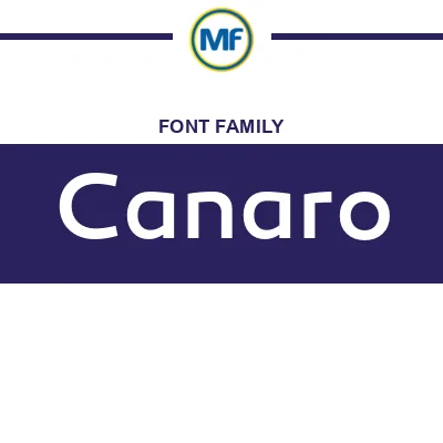 Canaro Font Family: Free Download | MaisFontes
