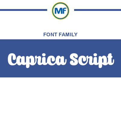 Caprica Script Font Family: Download Free | MaisFontes