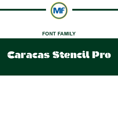 Caracas Stencil Pro Font Family: Free Download | MaisFontes