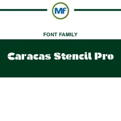 Caracas Stencil Pro Bold Font: Free Download | MaisFontes
