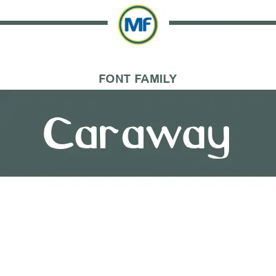 Caraway Font Family: Download Free | MaisFontes