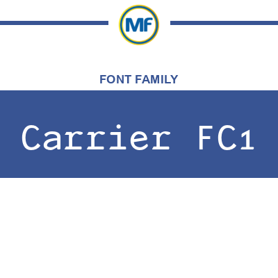 Carrier FC1 Font Family: Download Free | MaisFontes