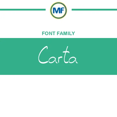 Carta Font Family: Free Download | MaisFontes