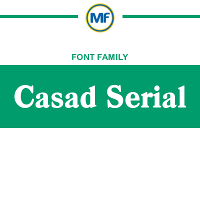 Casad Serial Font Family: Download Free | MaisFontes