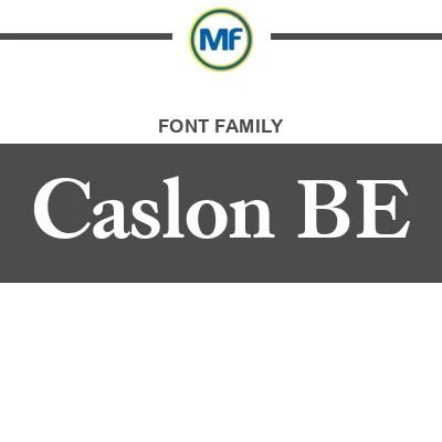 Caslon BE Font Family: Download Free | MaisFontes