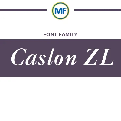 Caslon ZL Font Family: Download Free | MaisFontes