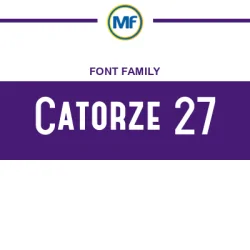 Catorze 27 Bold Font: Free Download | MaisFontes