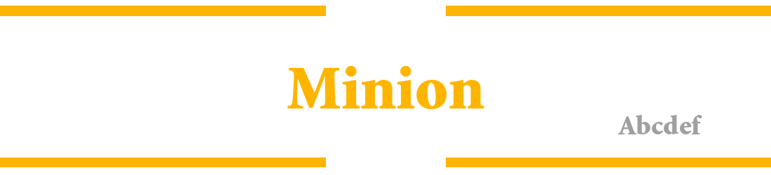 Minion：免费字体下载 | MaisFontes