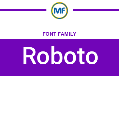 Roboto fonts family to download (Google Fonts) | MaisFontes