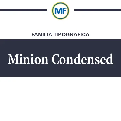Minion Condensed Familia de Fuentes: Descargar Gratis | MaisFontes