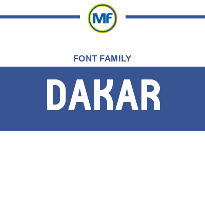 Dakar Font Family: Free Download | MaisFontes