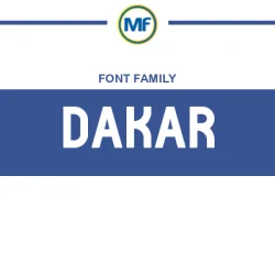 DAKAR Font: Free Download | MaisFontes
