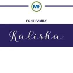 Kalisha Script Lettering: Free Font Download | MaisFontes