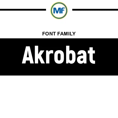 Download Akrobat Fonts | MaisFontes