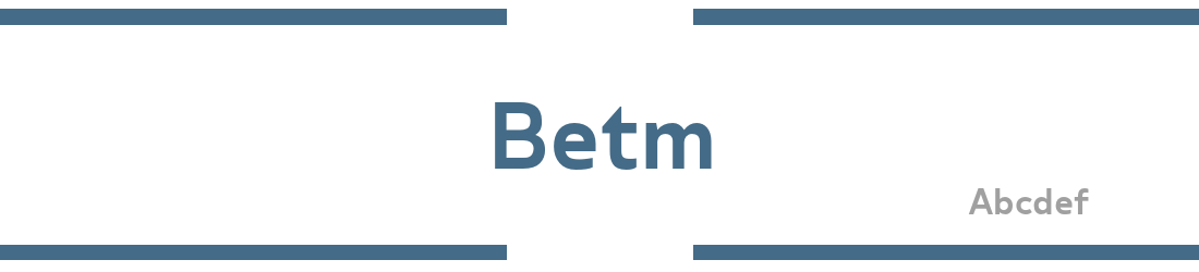 Betm: Free Font Download | MaisFontes