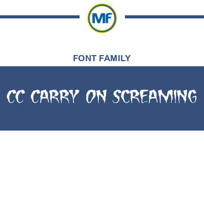 CC Carry On Screaming Font Family: Download Free | MaisFontes