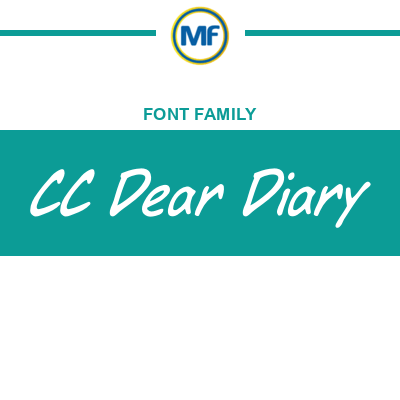 CC Dear Diary Font Family: Download Free | MaisFontes