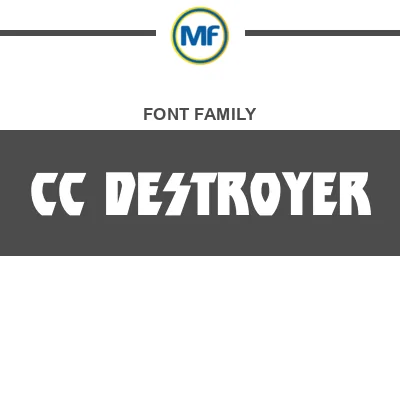 CC Destroyer Font Family: Free Download | MaisFontes
