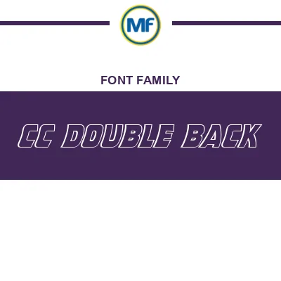 CC Double Back Font Family: Free Download | MaisFontes