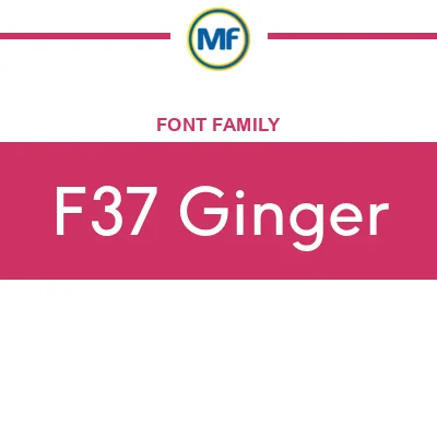 F37 Ginger Font Family: Free Download | MaisFontes