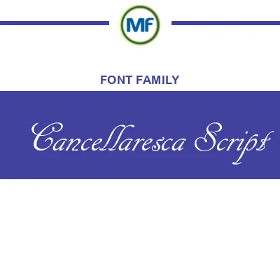 Download Cancellaresca Script Fonts | MaisFontes