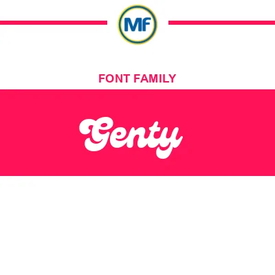 Genty Font Family: Download Free | MaisFontes