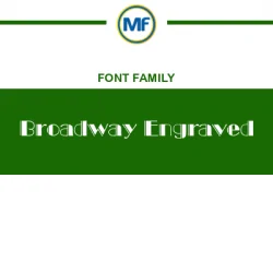 Broadway Engraved: Free Font Download | MaisFontes