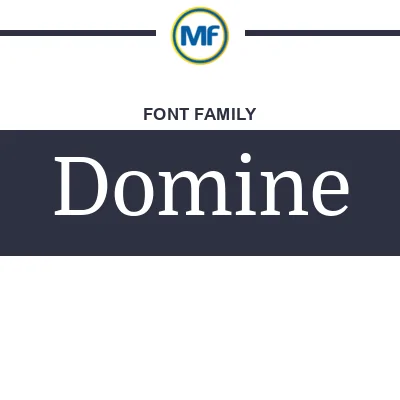 Download Domine Fonts (Google Fonts) | MaisFontes