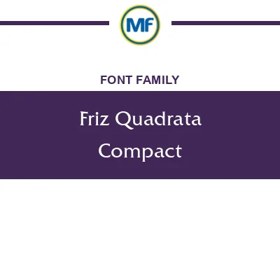 Download Friz Quadrata Compact Fonts | MaisFontes