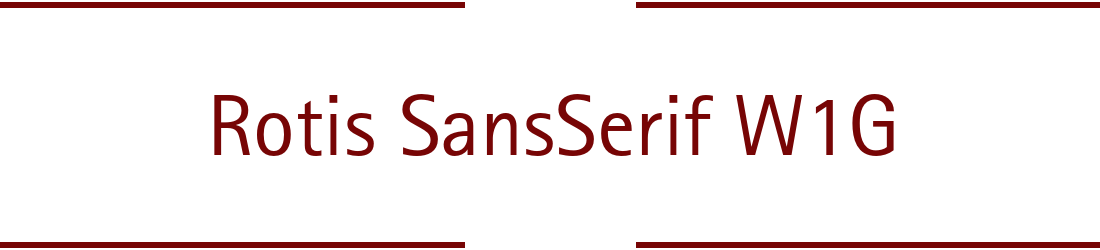 Rotis Sans Serif W1G Font Family: Free Download | MaisFontes