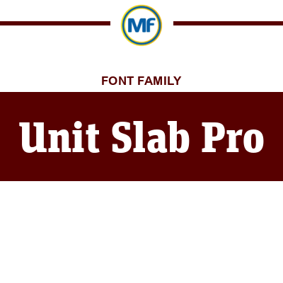 Unit Slab Pro Font Family: Free Download | MaisFontes