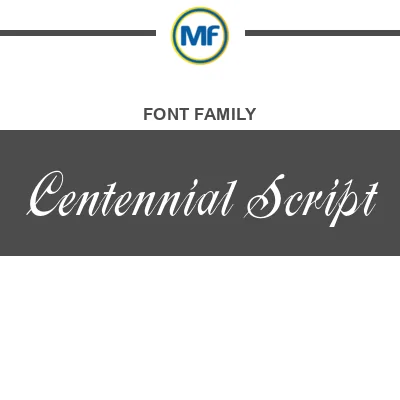 Centennial Script Font Family: Download Free | MaisFontes