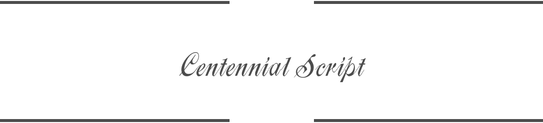 Centennial Script Font: Free Download | MaisFontes