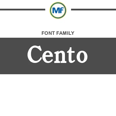Cento Font Family: Free Download | MaisFontes