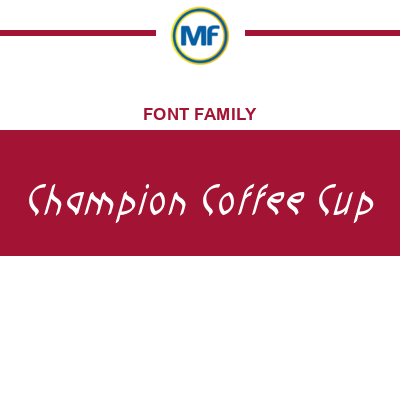 Champion Coffee Cup Font Family: Download Free | MaisFontes