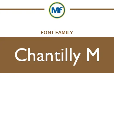 Chantilly M Font Family: Download Free | MaisFontes