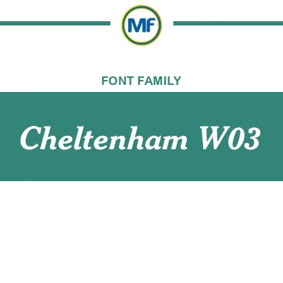 Cheltenham W03 Font Family: Download Free | MaisFontes