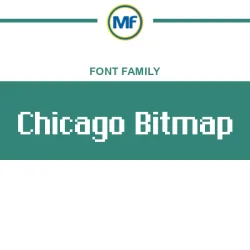 Chicago Bitmap Regular: Free Font Download | MaisFontes