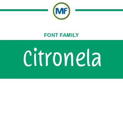 Citronela Font Family: Free Download | MaisFontes