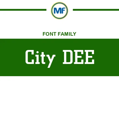 City DEE Font Family: Download Free | MaisFontes