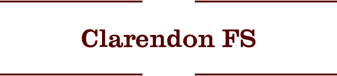 Clarendon FS Bold Font: Free Download | MaisFontes