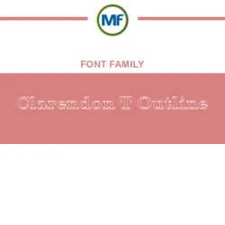 Clarendon T Outline Bold Expanded Font: Free Download | MaisFontes