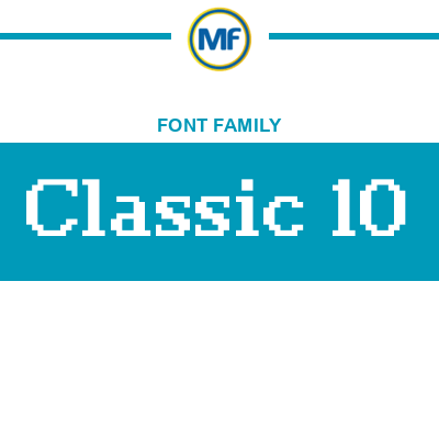 Classic 10 Font Family: Download Free | MaisFontes