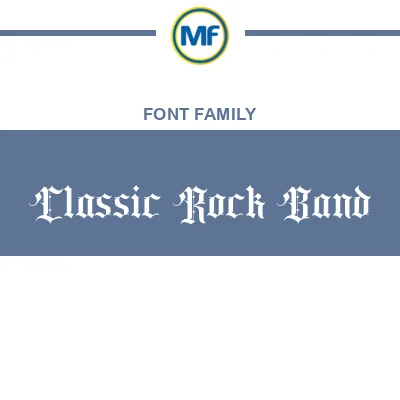 Classic Rock Band Font Family: Download Free | MaisFontes