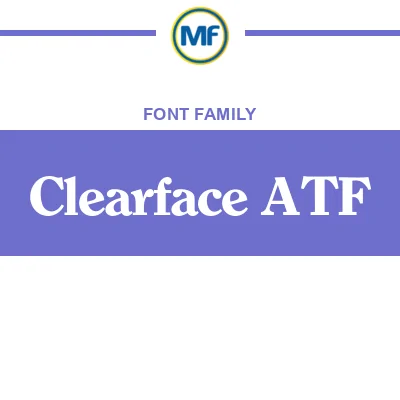 Clearface ATF Font Family: Download Free | MaisFontes