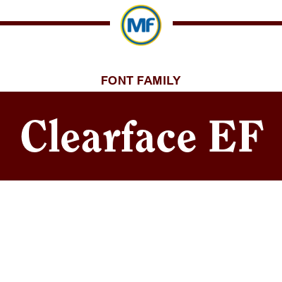 Clearface EF Font Family: Download Free | MaisFontes