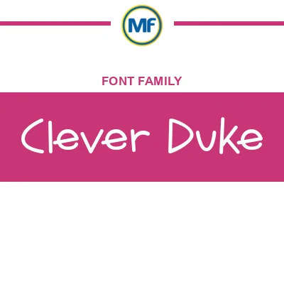 Clever Duke Font Family: Download Free | MaisFontes