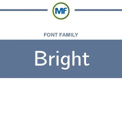Bright Font Family: Free Download | MaisFontes