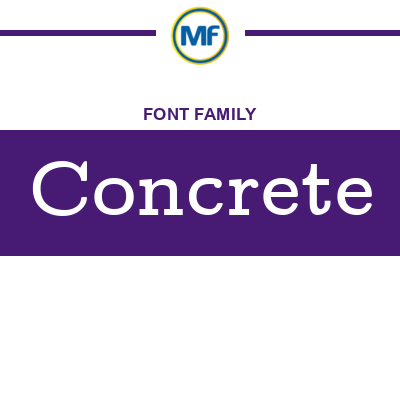 Concrete Font Family: Download Free | MaisFontes