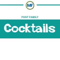 Cocktails: Free Font Download | MaisFontes